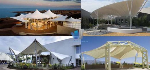 Struktur Tenda Membrane Dengan Rangka dan Desain Terbaru